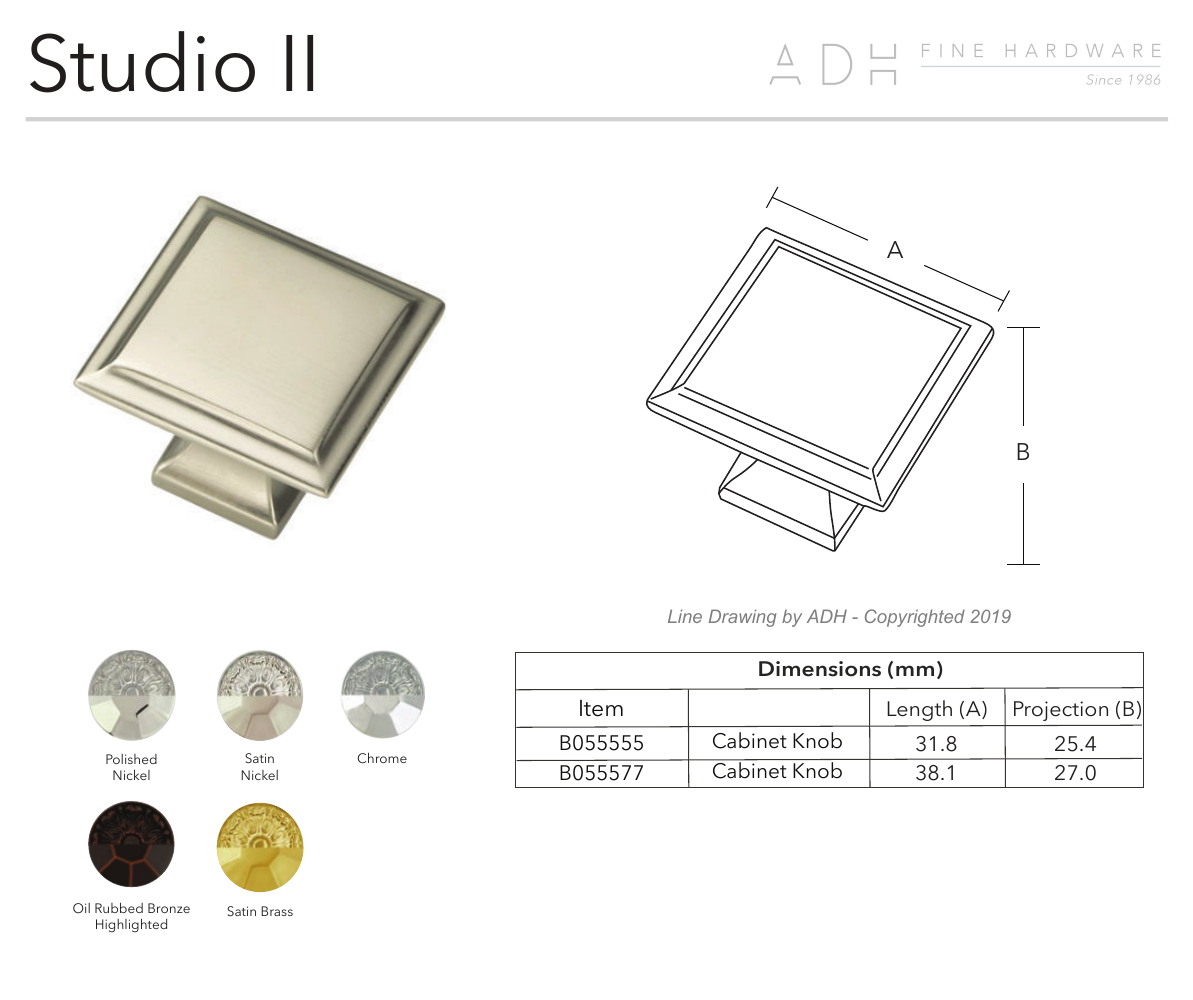 Studio II – ADH Fine Hardware